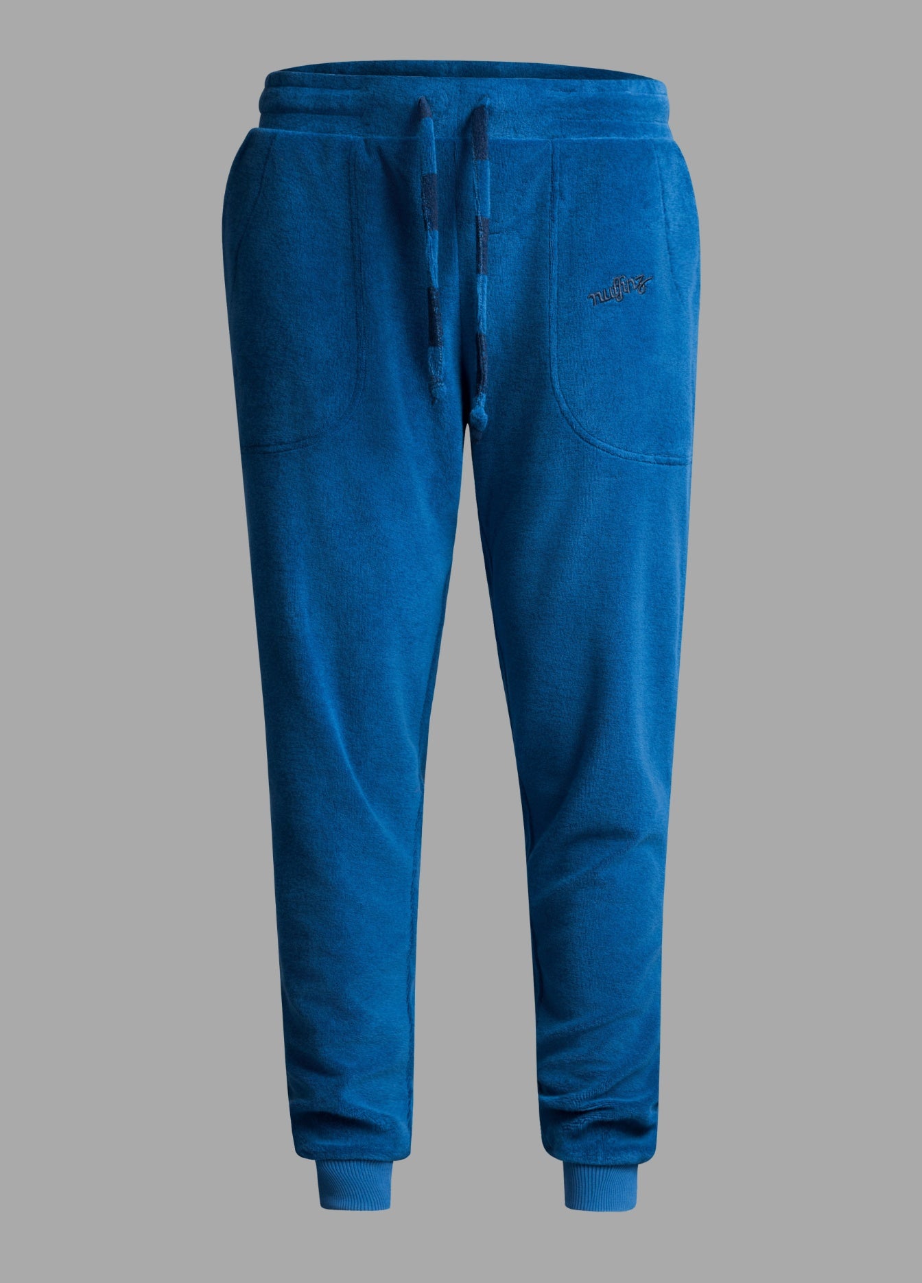 NAVY PEONY TOWEL PANTS – nuffinz